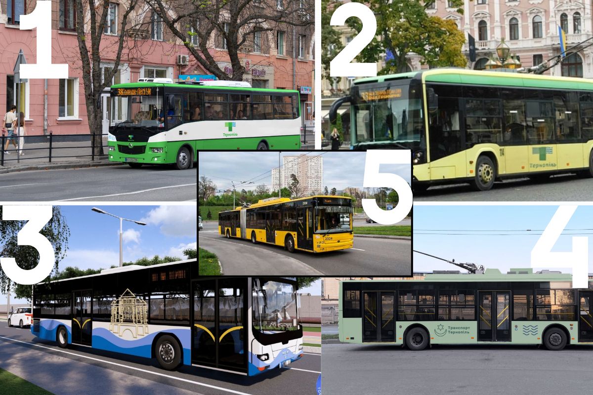 Обрали п'ять варіантів дизайну громадського транспорту: а який колір ...