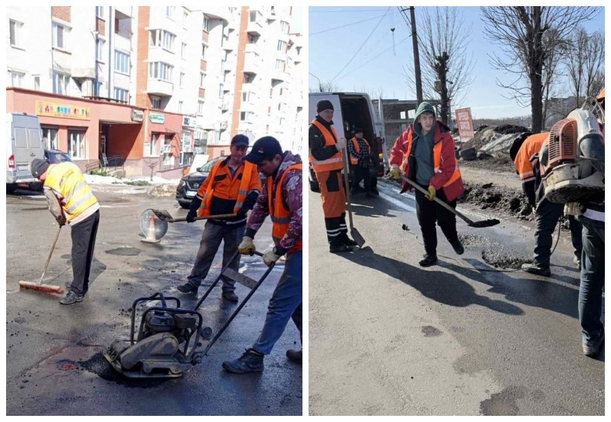 6 березня у Тернополі ліквідовуватимуть глибокі вибоїни на семи вулицях ...